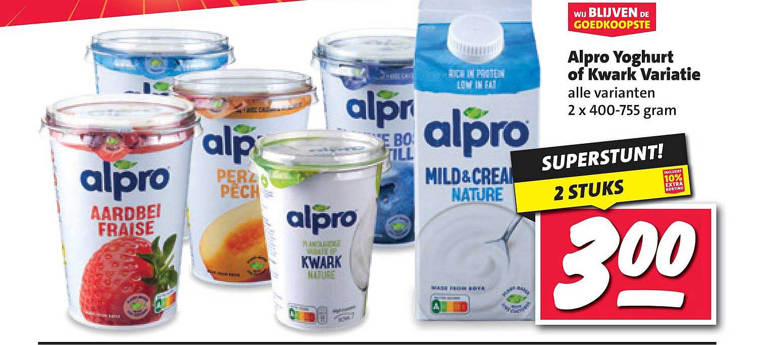 Alpro Yoghurt Of Kwark Variatie aanbieding bij Nettorama