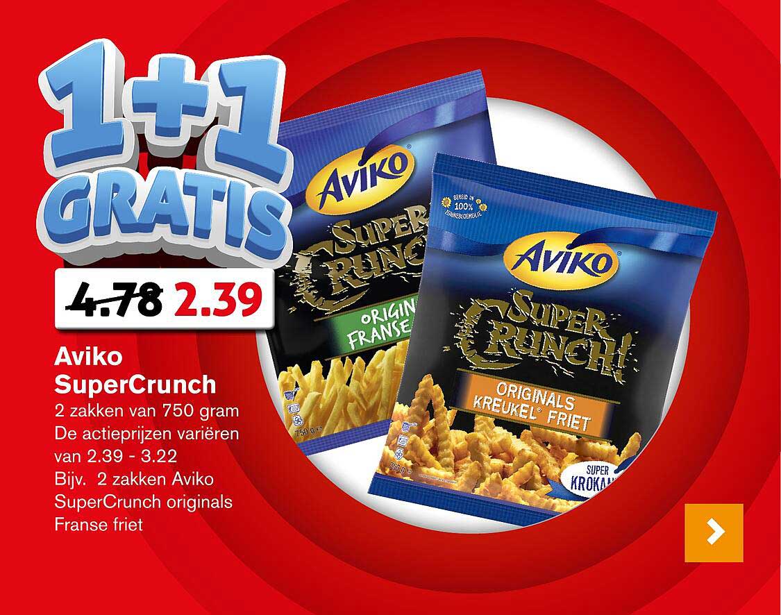 Aviko Supercrunch aanbieding bij Hoogvliet