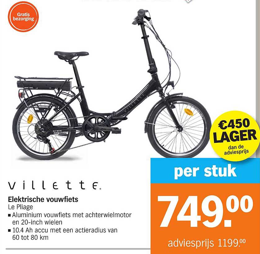 Elektrische Vouwfiets Aanbieding bij Albert Heijn - FolderFeest.nl