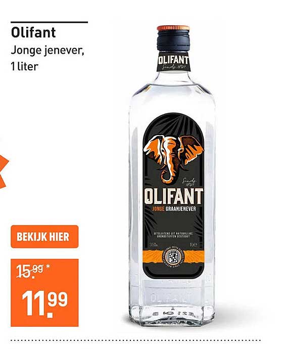 Olifant Jonge Jenever aanbieding bij Gall & Gall