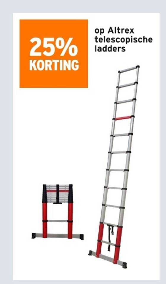 Op Altrex Telescopische Ladders aanbieding bij GAMMA