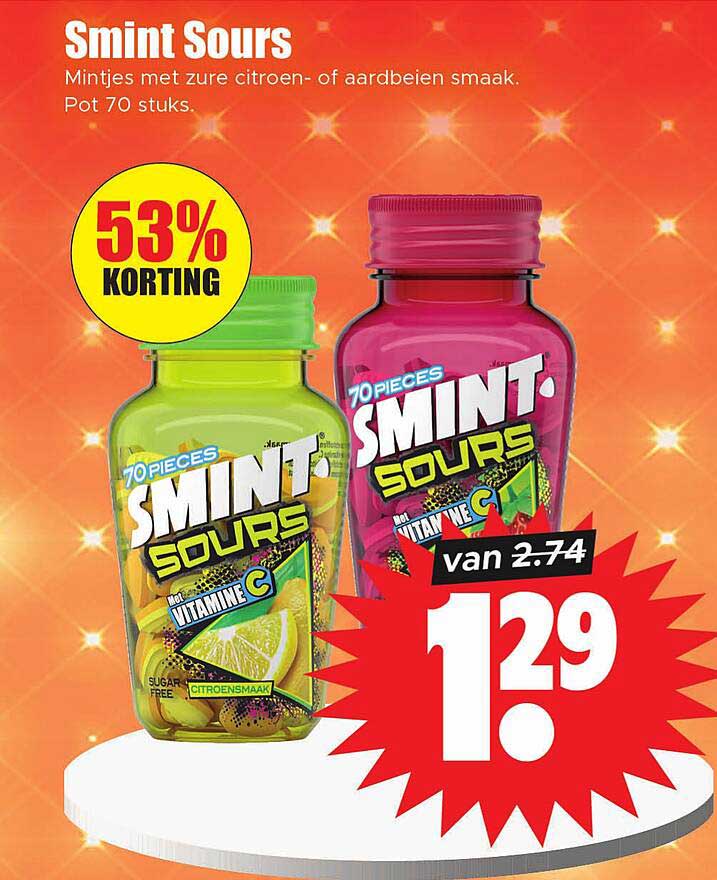 Smint Sours Aanbieding bij Dirk - FolderFeest.nl
