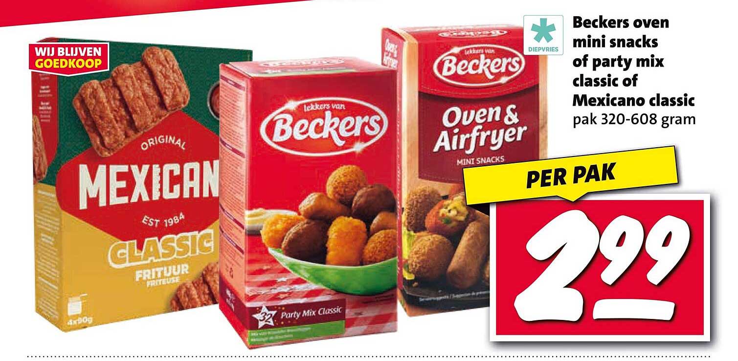 Beckers Oven Mini Snacks Of Party Mix Classic Of Mexicano Classic Pak ...