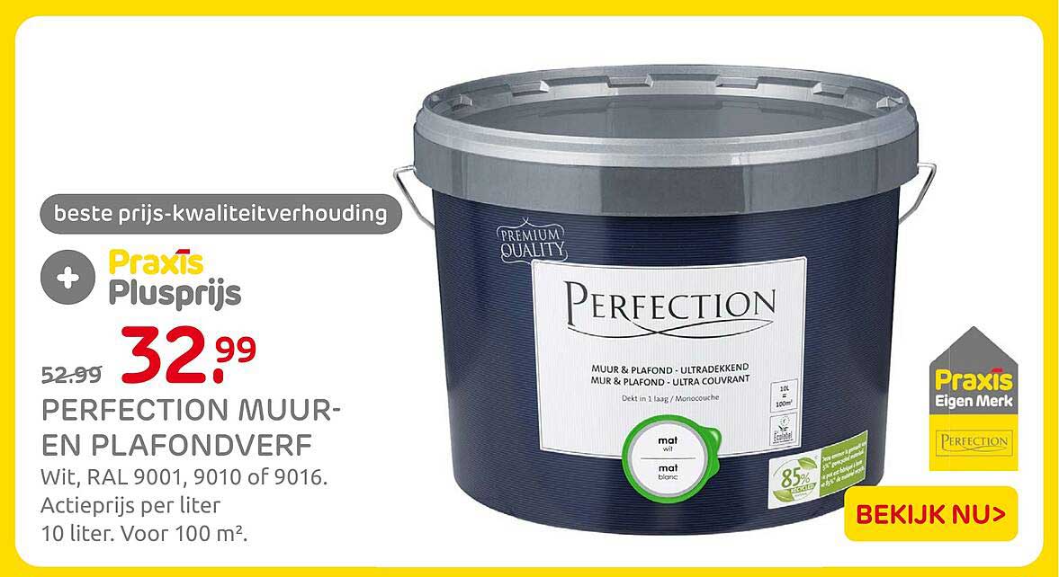 Perfection Muur- En Plafondverf Aanbieding bij Praxis - FolderFeest.nl