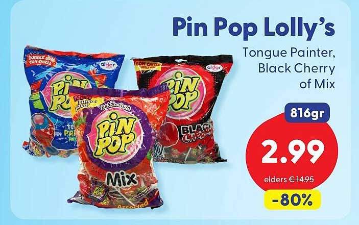 Pin Pop Lolly's Aanbieding bij Die Grenze - FolderFeest.nl