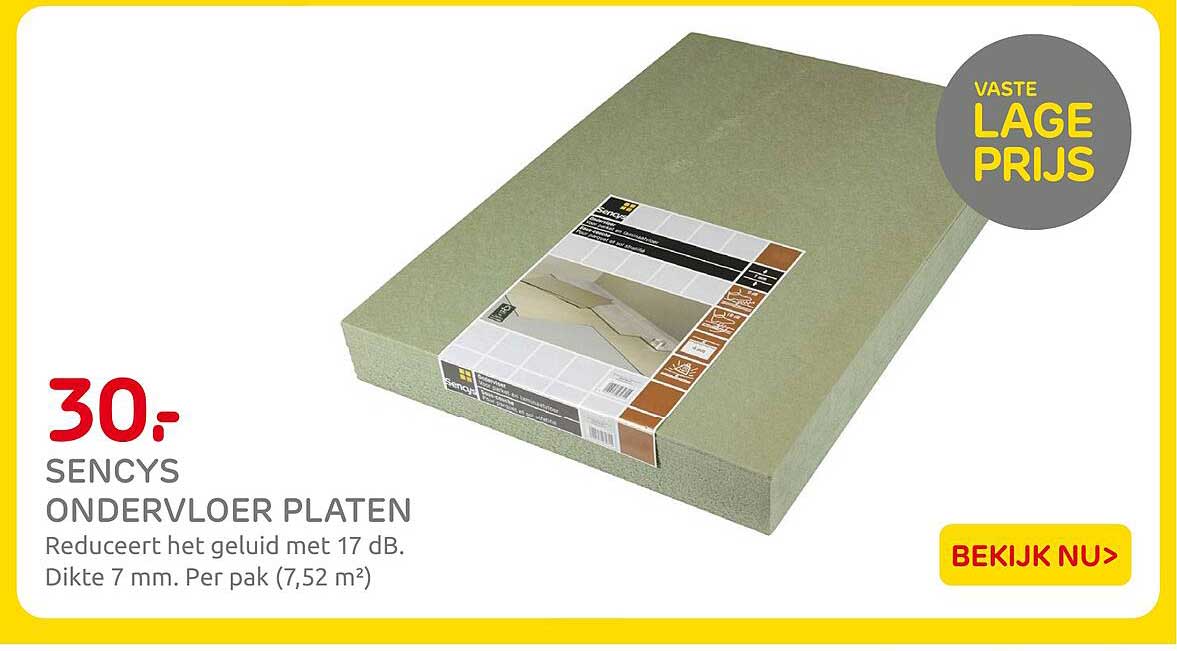 Sencys Ondervloer Platen Aanbieding bij Praxis - FolderFeest.nl