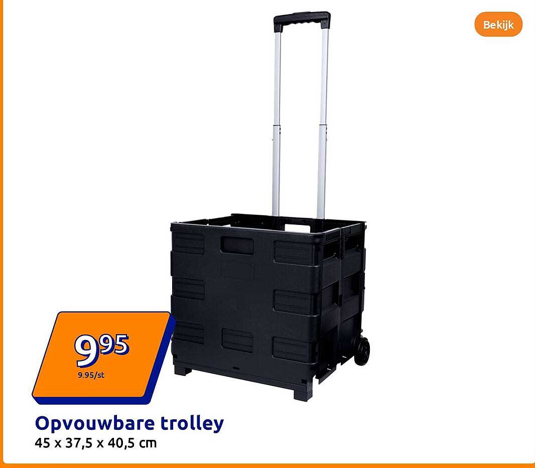 Opvouwbare Trolley Aanbieding bij Action - FolderFeest.nl