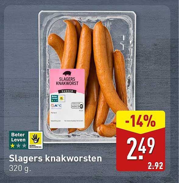 Slagers Knakworst Aanbieding bij ALDI - FolderFeest.nl