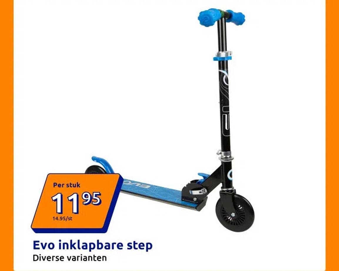 Evo Inklapbare Step Aanbieding bij Action - FolderFeest.nl