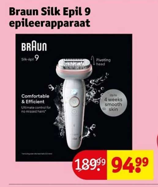 Braun Silk Epil 9 Epileerapparaat Aanbieding bij Kruidvat - FolderFeest.nl