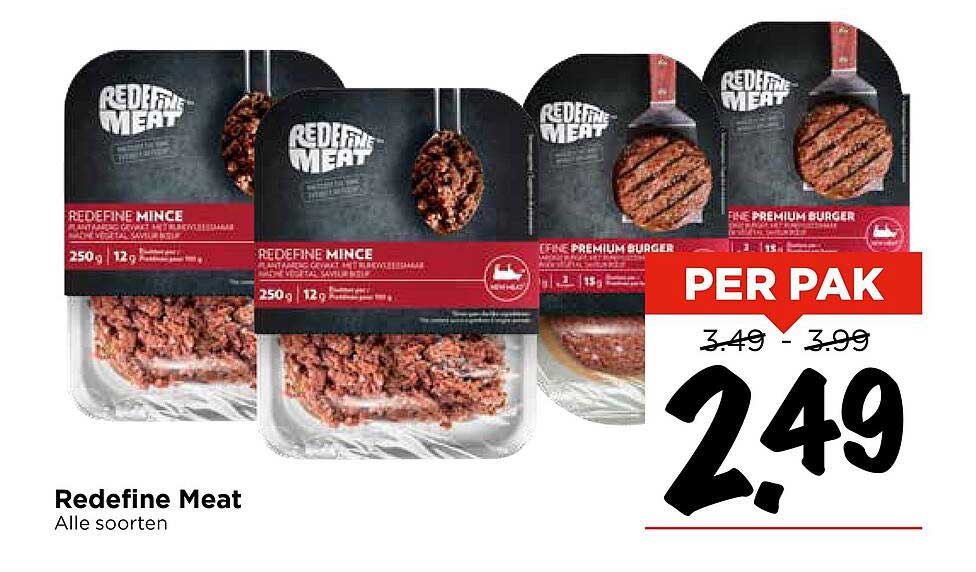 Redefine Meat - Alle Soorten Aanbieding bij Vomar - FolderFeest.nl