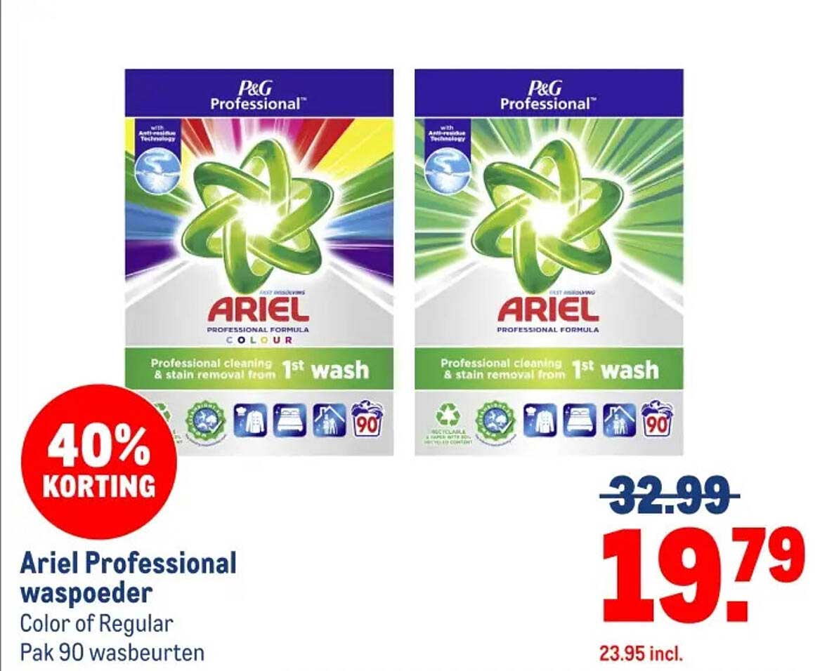 Ariel Professional Waspoeder aanbieding bij Makro