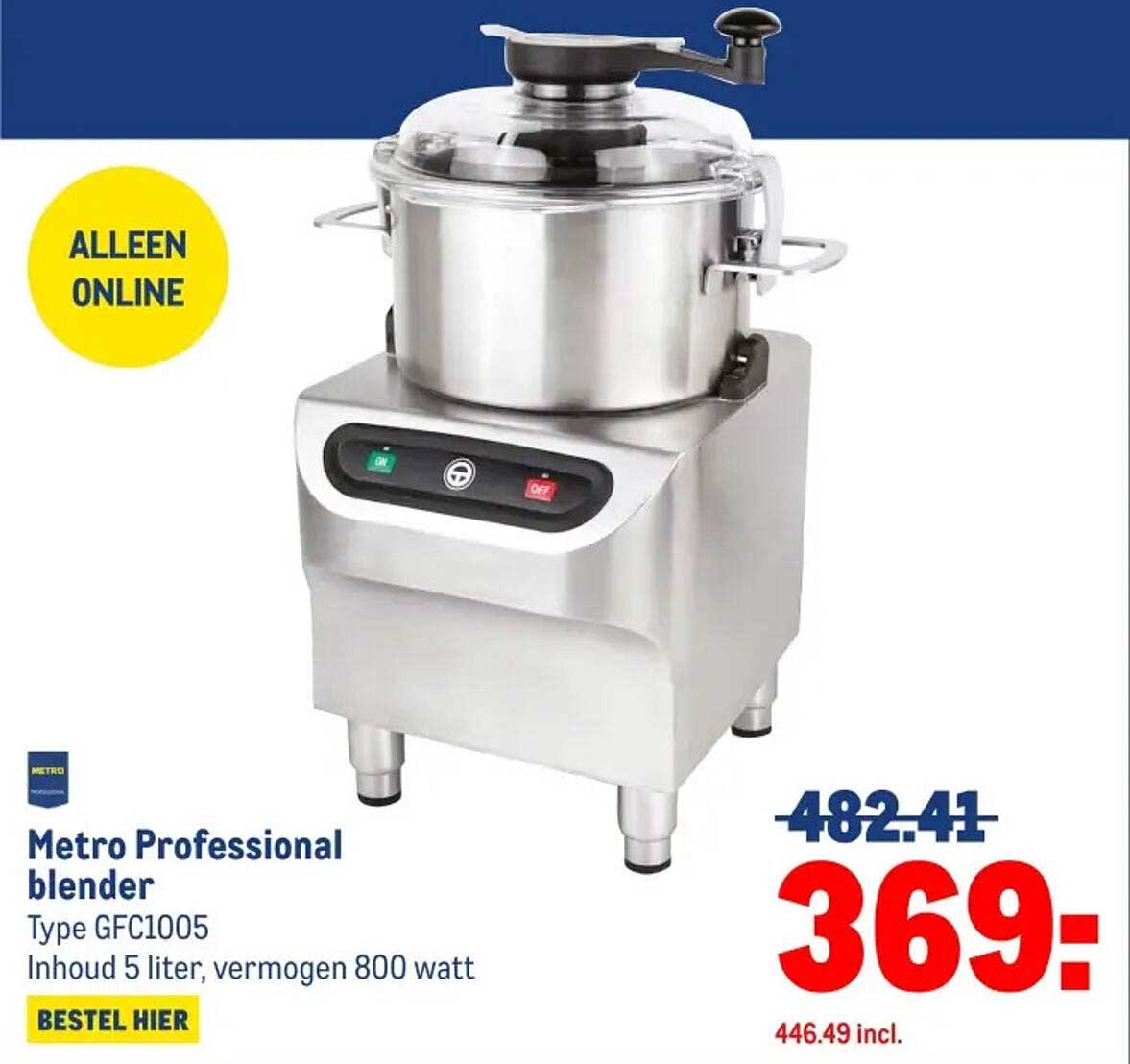 Metro Professional Blender aanbieding bij Makro