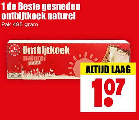1 De Beste Gesneden Ontbijtkoek Naturel Aanbieding bij Dirk ...