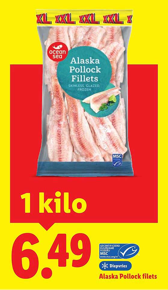 Alaska Pollock Fillets Aanbieding bij Lidl - FolderFeest.nl