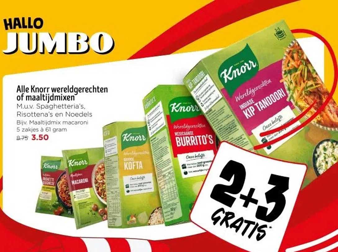 Alle Knorr Wereldgerechten Of Maaltijdmixen Aanbieding bij Jumbo ...