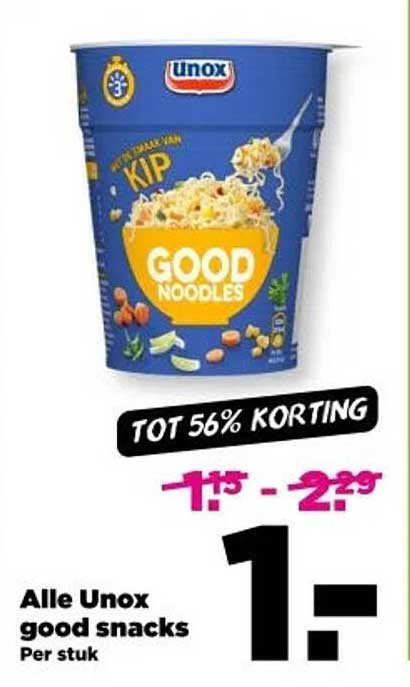 Alle Unox Good Snacks Aanbieding bij PLUS - FolderFeest.nl