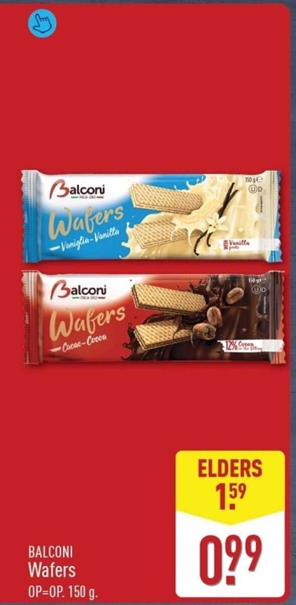 Balconi Wafers Aanbieding bij ALDI - FolderFeest.nl