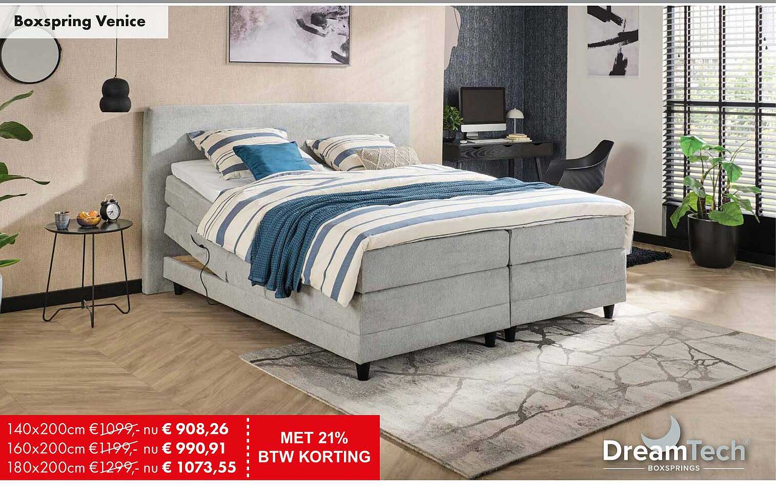 Boxspring Dubai Aanbieding bij Woonsquare - FolderFeest.nl
