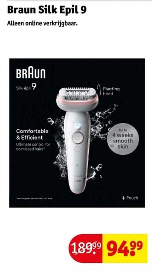 Braun Silk Epil 9 Aanbieding bij Kruidvat - FolderFeest.nl