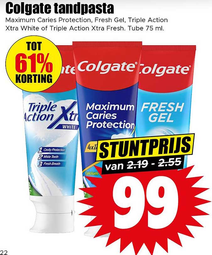 Colgate Tubes Aanbieding bij Etos - FolderFeest.nl
