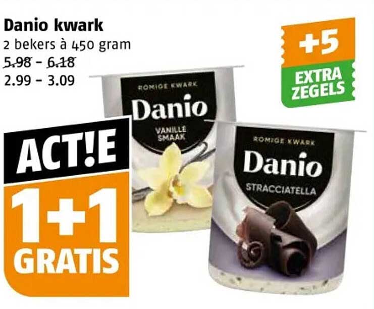 Danio Kwark Aanbieding bij Vomar - FolderFeest.nl