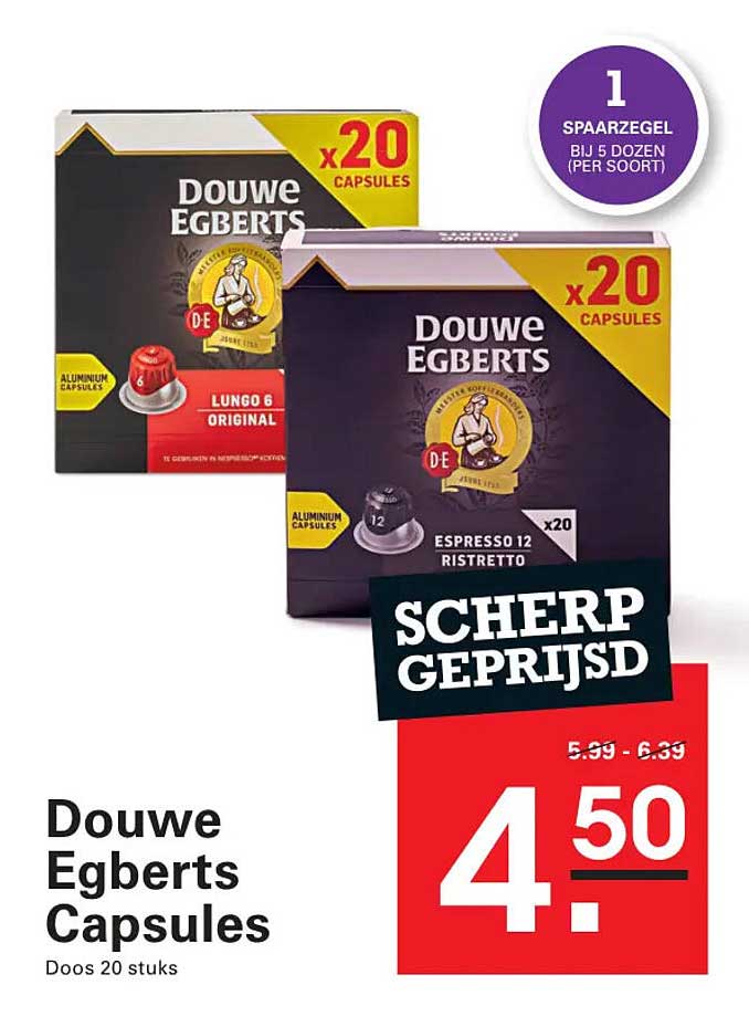 Douwe Egberts Capsules Aanbieding bij Sligro - FolderFeest.nl