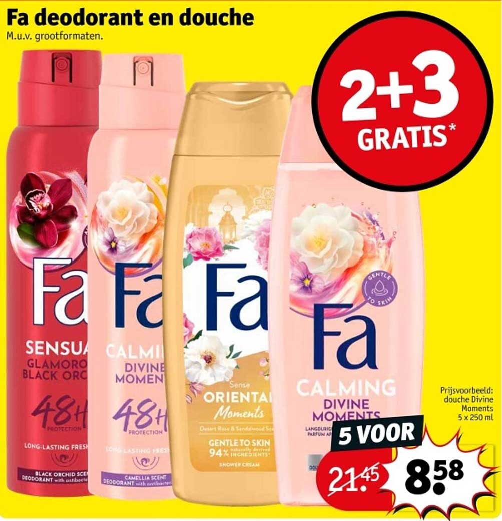 Fa Deodorant En Douche Aanbieding bij Kruidvat - FolderFeest.nl