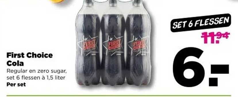 First Choice Cola Aanbieding bij PLUS - FolderFeest.nl