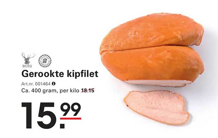 Gerookte Kipfilet Aanbieding bij Sligro - FolderFeest.nl
