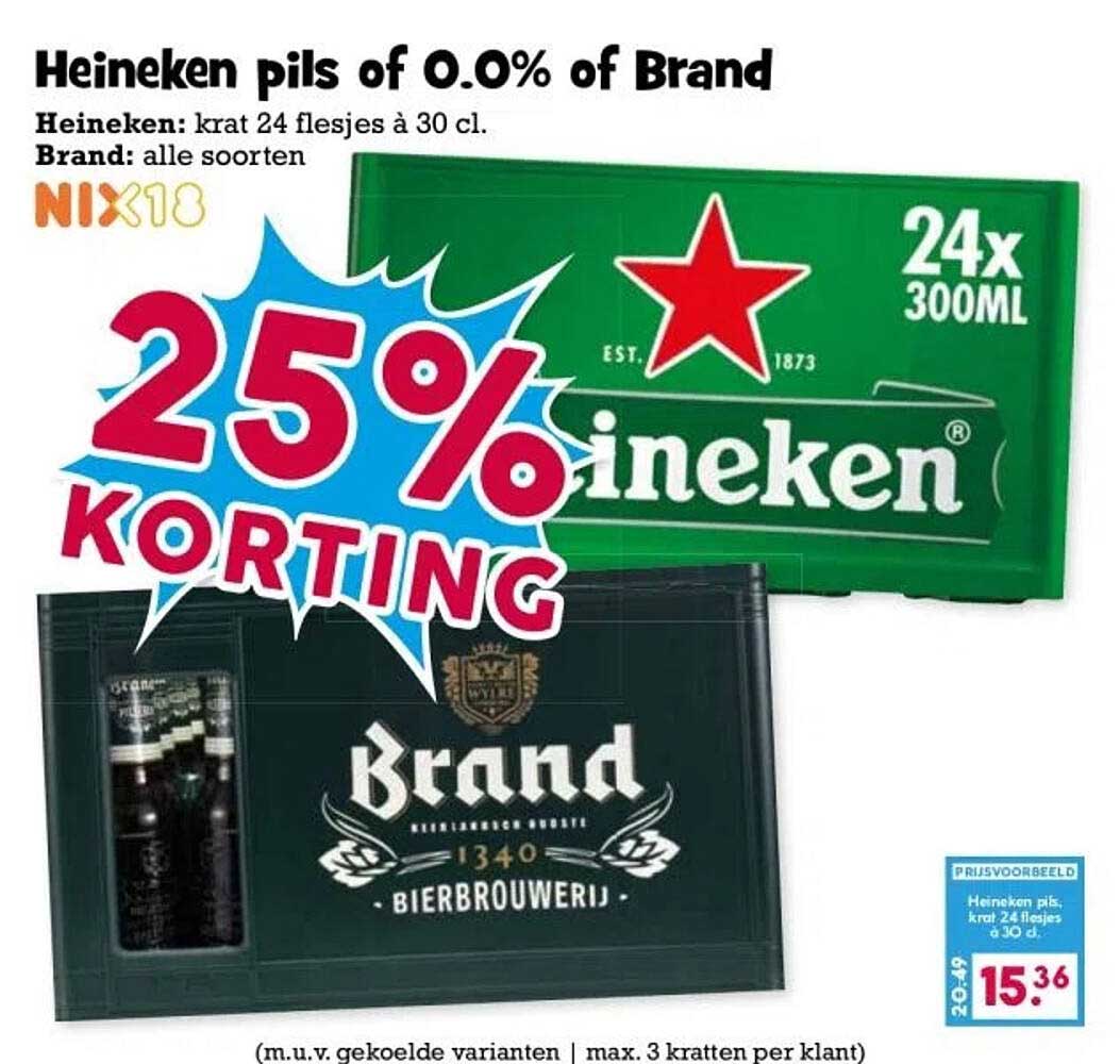 Heineken, Brand En Birra Moretti Pils Aanbieding bij PLUS - FolderFeest.nl