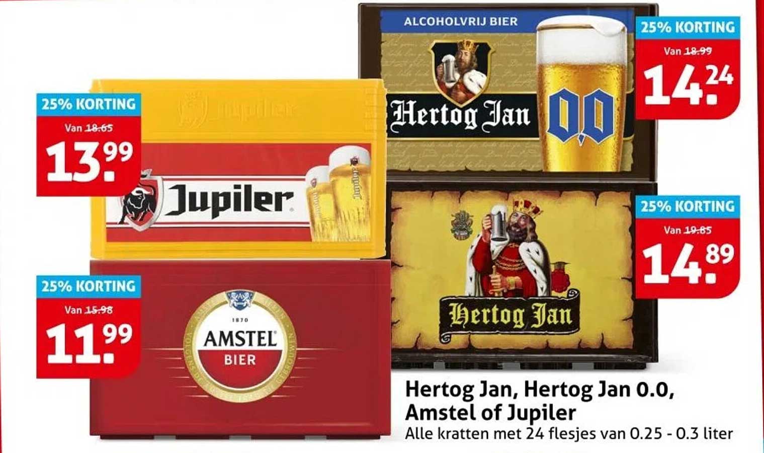 Hertog Jan, Amstel Of Birra Moretti Pils Aanbieding bij Hoogvliet ...