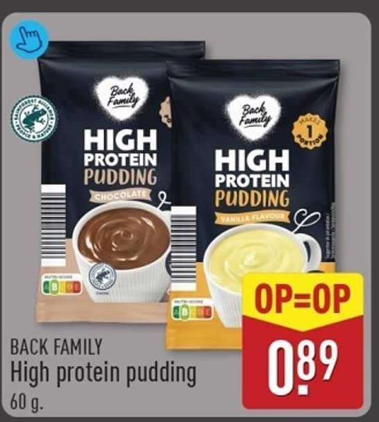High Protein Pudding Aanbieding bij ALDI - FolderFeest.nl