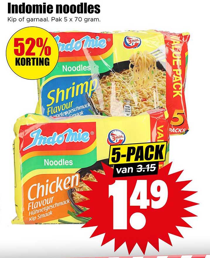 Indomie Noodles Aanbieding bij Dirk - FolderFeest.nl