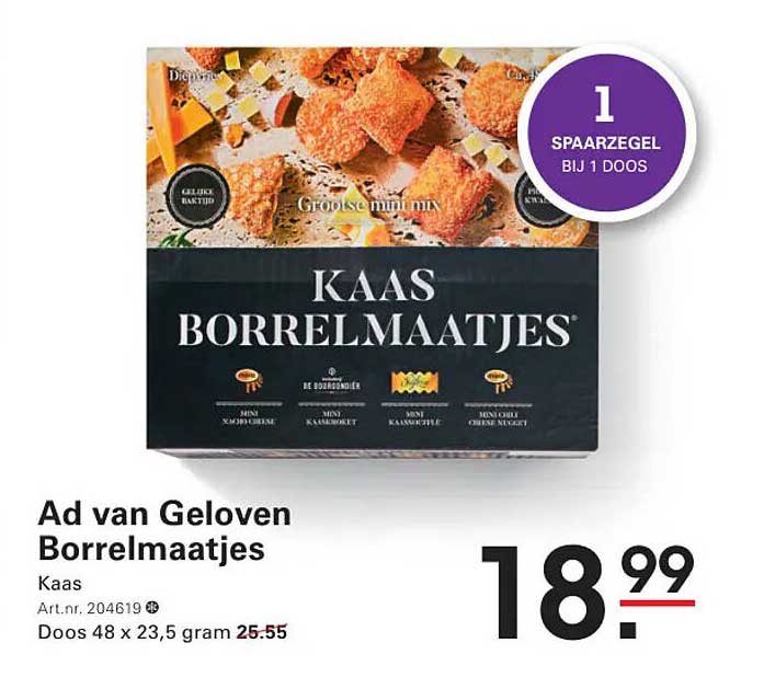 Kaas Borrelmaatjes Aanbieding bij HANOS - FolderFeest.nl