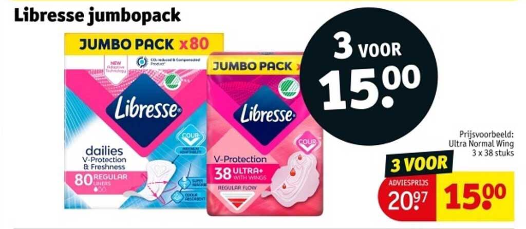 Libresse Jumbopack Aanbieding bij Kruidvat - FolderFeest.nl