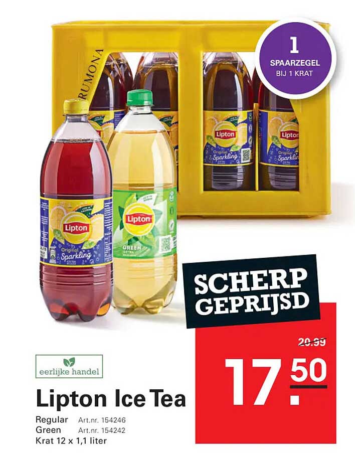 Lipton Ice Tea Aanbieding bij Sligro - FolderFeest.nl