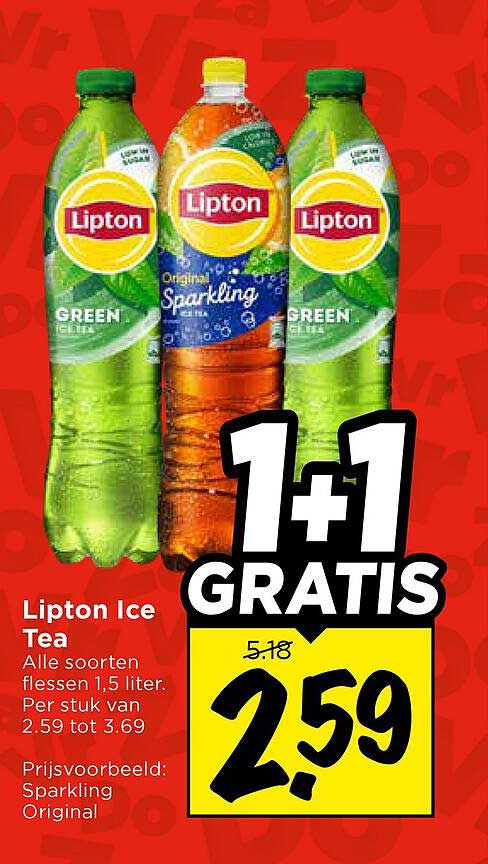 Lipton Ice Tea Aanbieding bij Vomar - FolderFeest.nl