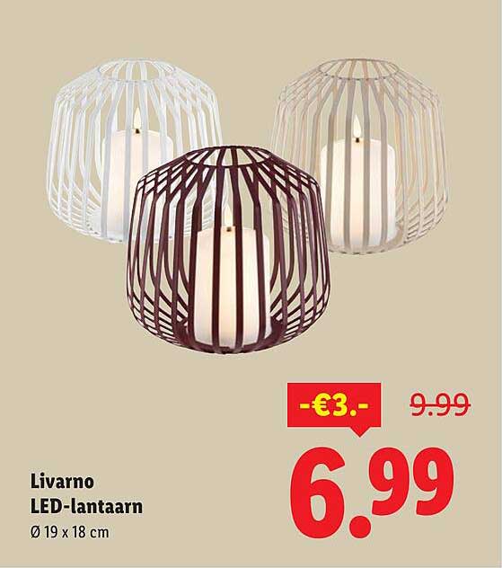 Livarno Led-Lantaarn Aanbieding bij Lidl - FolderFeest.nl