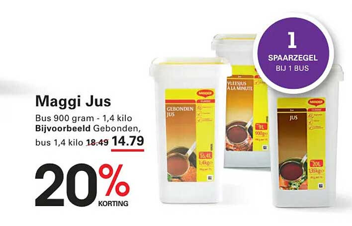 Maggi Jus Aanbieding bij Poiesz - FolderFeest.nl
