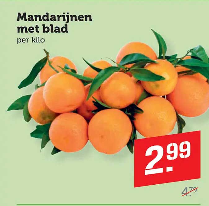 Mandarijnen Met Blad Aanbieding bij Coop - FolderFeest.nl