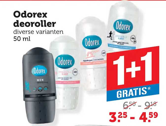 Odorex Deoroller Diverse Varianten 50 Ml Aanbieding bij Coop ...