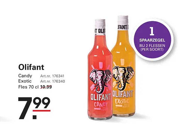 Olifant Candy En Exotic Aanbieding bij Sligro - FolderFeest.nl