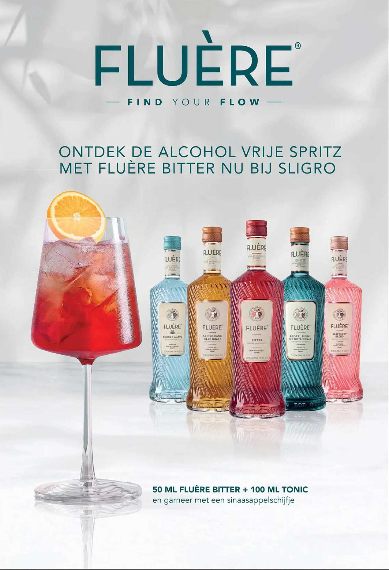 Ontdek De Alcohol Vrije Spritz Met Fluère Bitter Nu Bij Sligro ...
