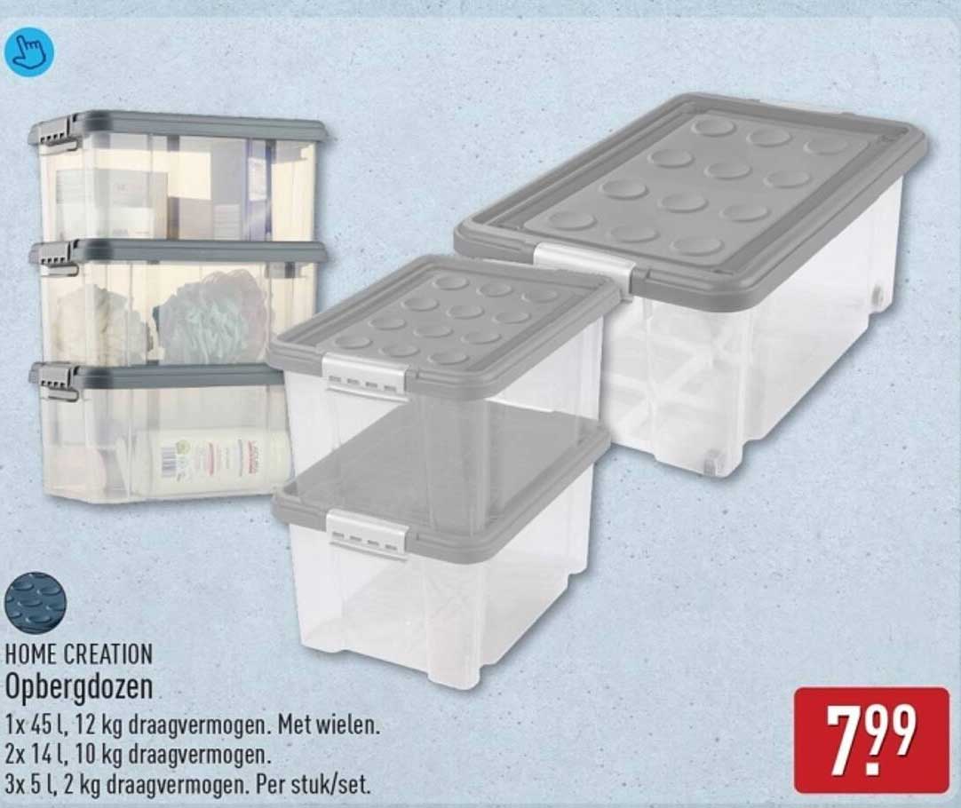 Opbergdozen Aanbieding bij ALDI - FolderFeest.nl