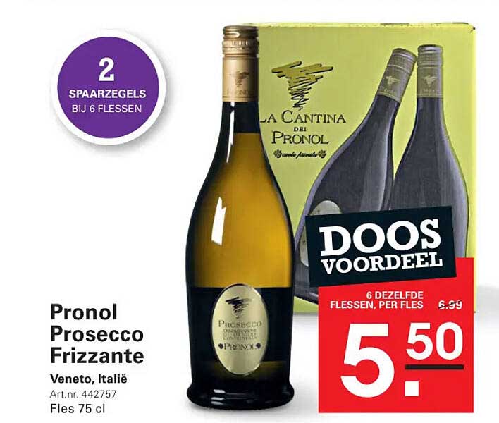 Pronol Prosecco Frizzante Aanbieding bij Sligro - FolderFeest.nl