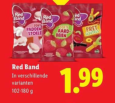 Red Band In Verschillende Varianten Aanbieding bij Lidl - FolderFeest.nl