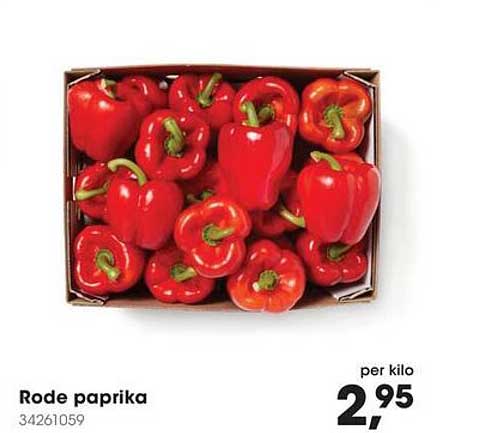 Rode Paprika Aanbieding bij HANOS - FolderFeest.nl