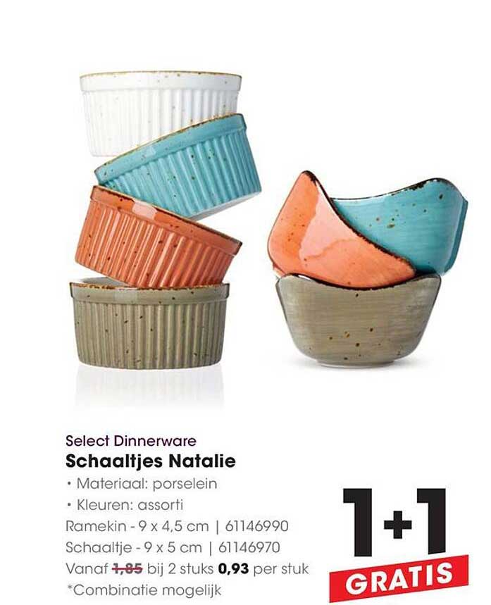 Schaaltjes Natalie Aanbieding bij HANOS - FolderFeest.nl