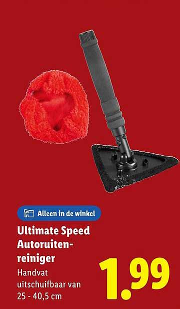 Ultimate Speed Autoruiten-Reiniger Aanbieding bij Lidl - FolderFeest.nl